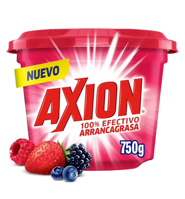 Jabón para trastes AXION Frutos Rojos 100% Arrancagrasa